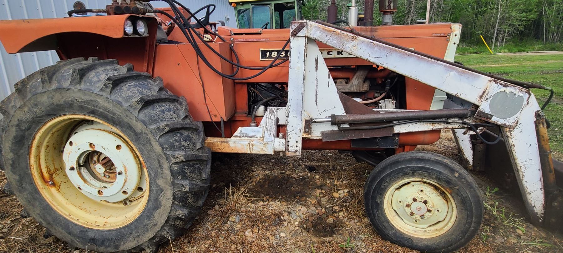 COCKSHUTT DIESEL 1850 TRACTOR C/W LOADER AND 5 FT BUCKET 3989 HRS POWER ...