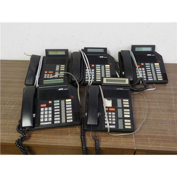 Lot of 5 Vintage Office Telephones Touch Tone Phones MTS, Etc