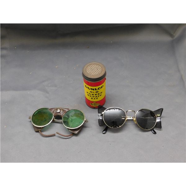 Dunlop Rubber Repair Kit & Welding Goggles,