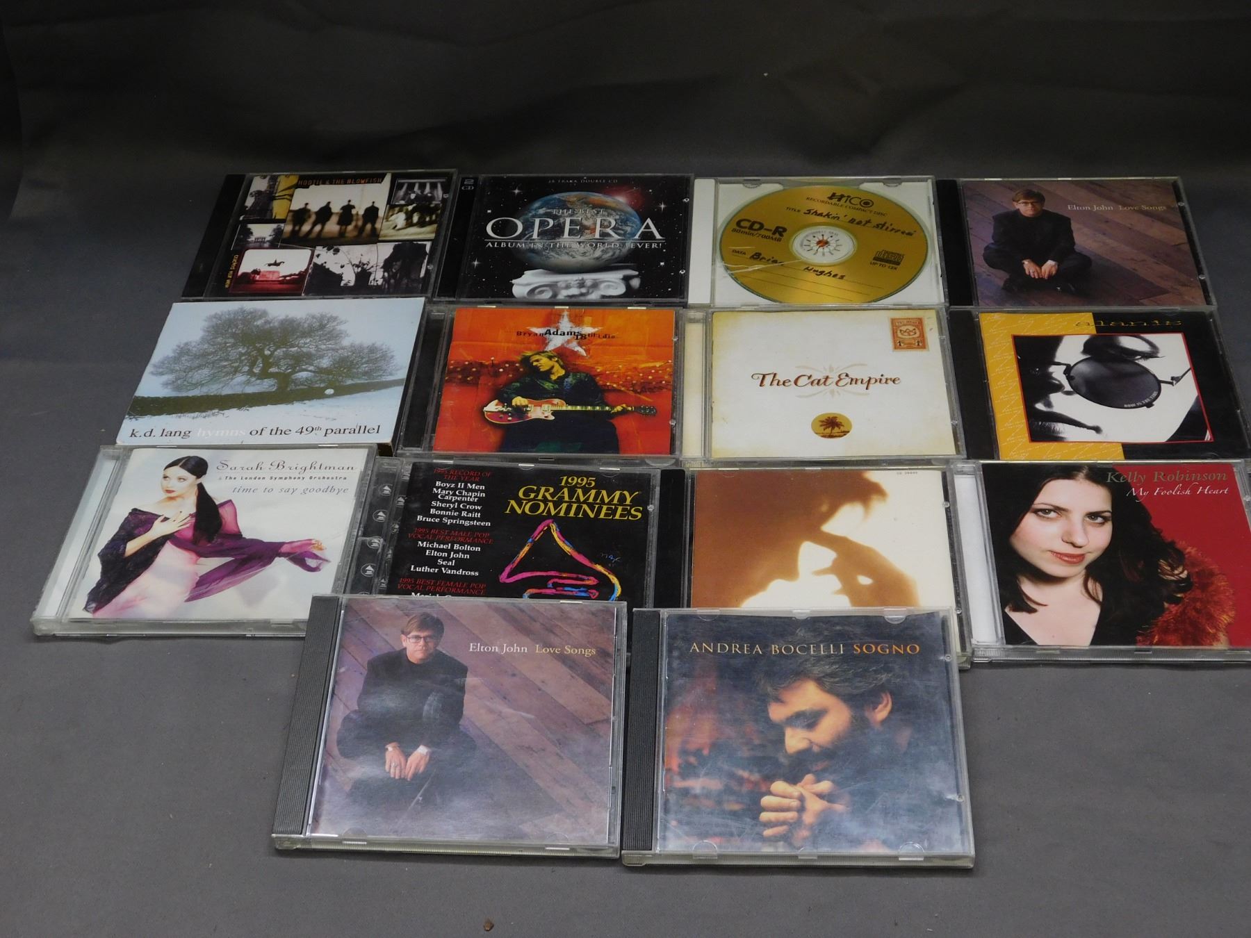 Lot of 14 CDs Assorted Bryan Adams, Alanis Morissette, Elton John
