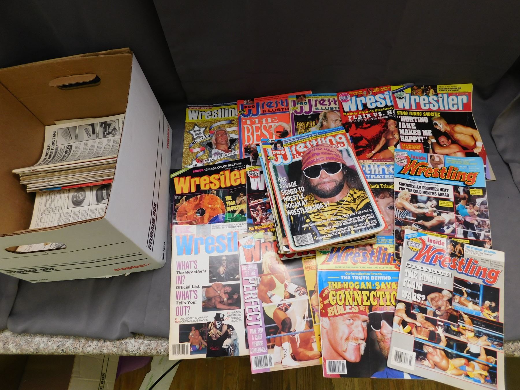 Lot of 25 Vintage Wrestling Magazines & 40+ Reader Copy Wrestling ...
