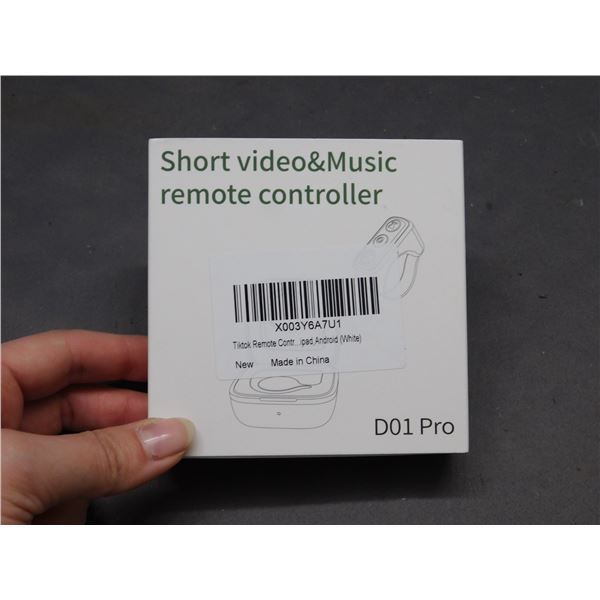 Short Video & Music Controller D01 Pro Wireless White USB-C iPad Android