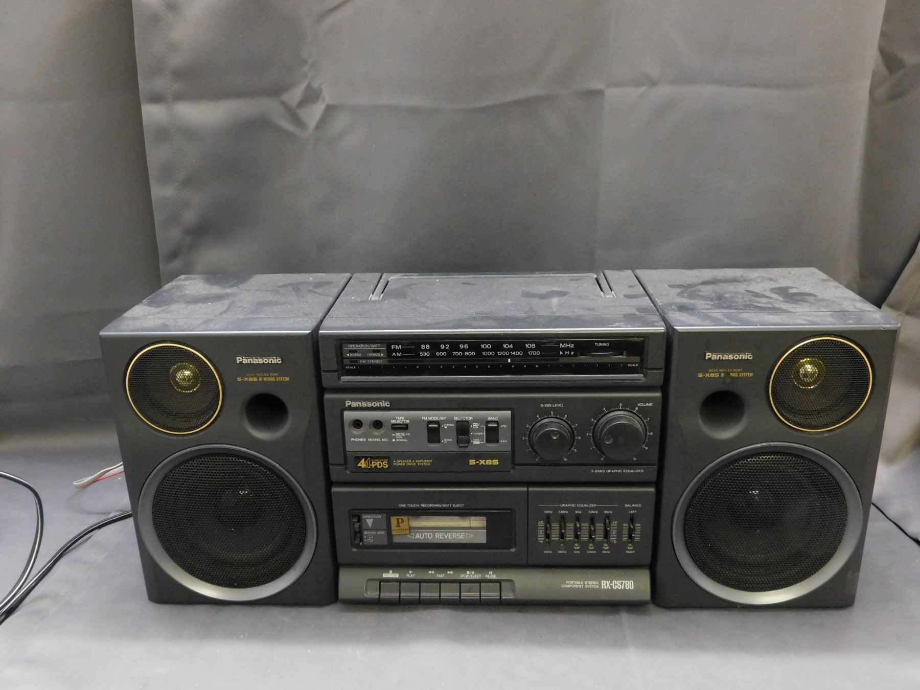 Panasonic AM FM Radio Stereo Cassette Deck Component System RX-CS780