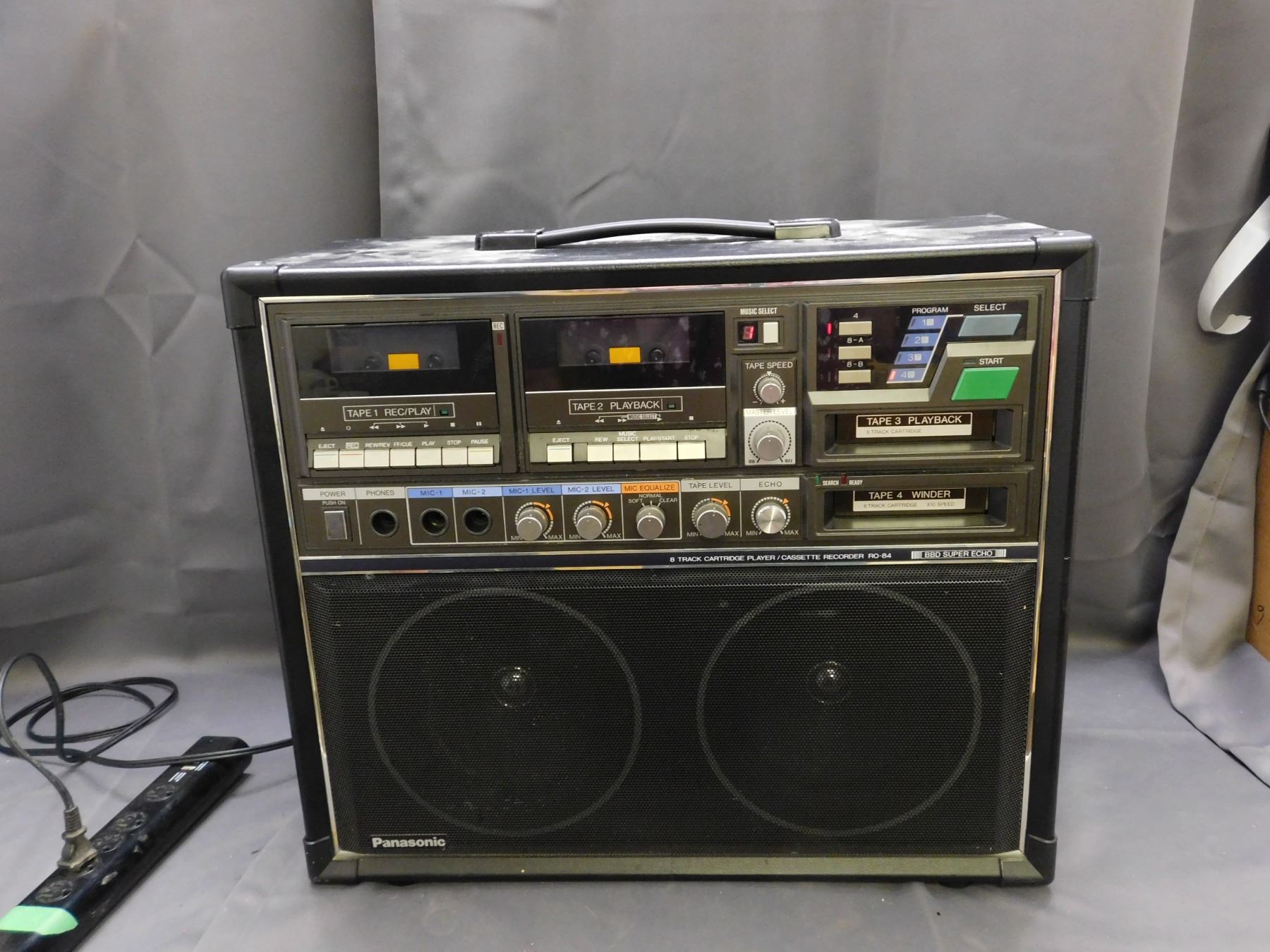 Panasonic 8-Track Cartridge Player Cassette Recorder RQ-84