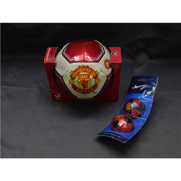 Manchester United Soccer Ball & Mini Balls