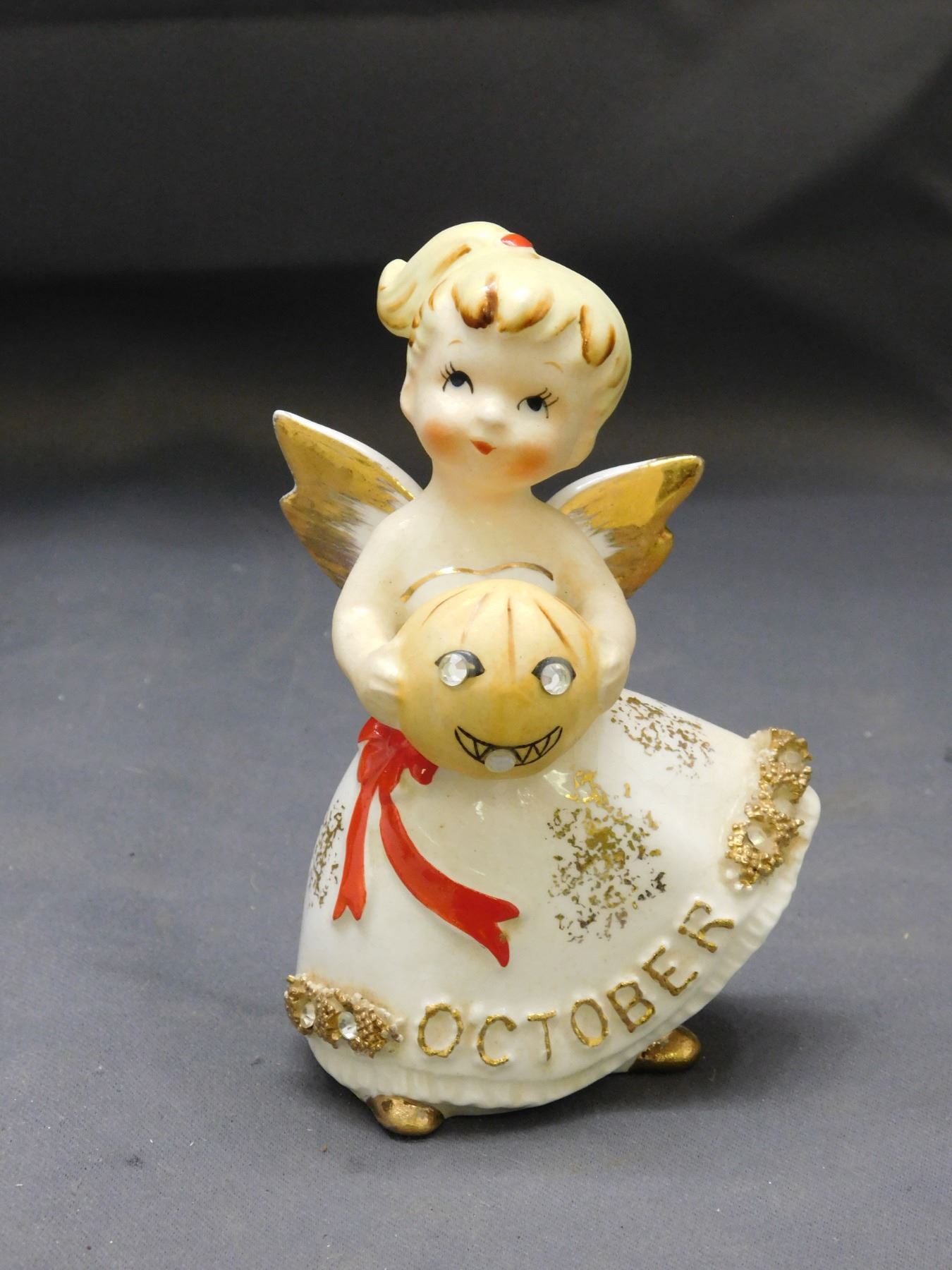 Vintage Made in Japan October Angel Figurine