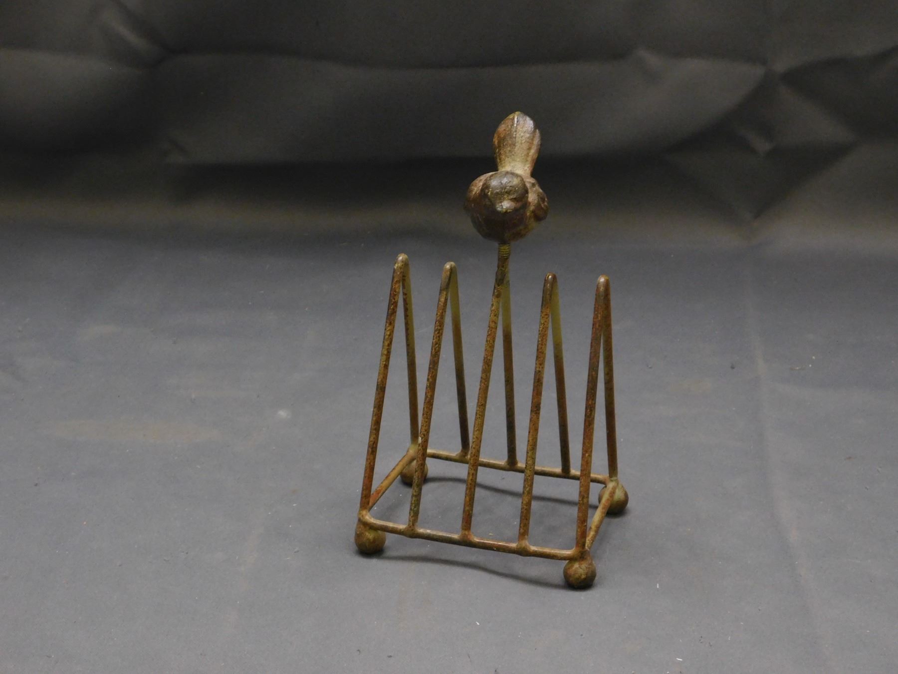 Cast Iron Bird Topped Toast Rack