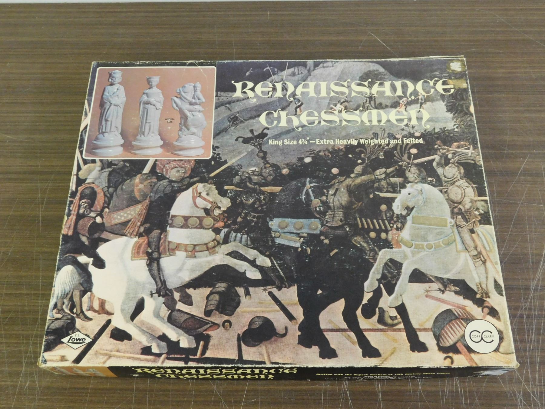 Renaissance Chessmen Chess Board Game with Larger Pieces