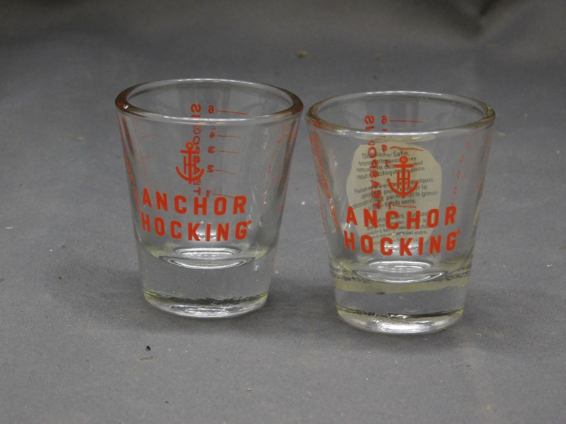 Anchor Hocking Shot Glass Measuring Cups
