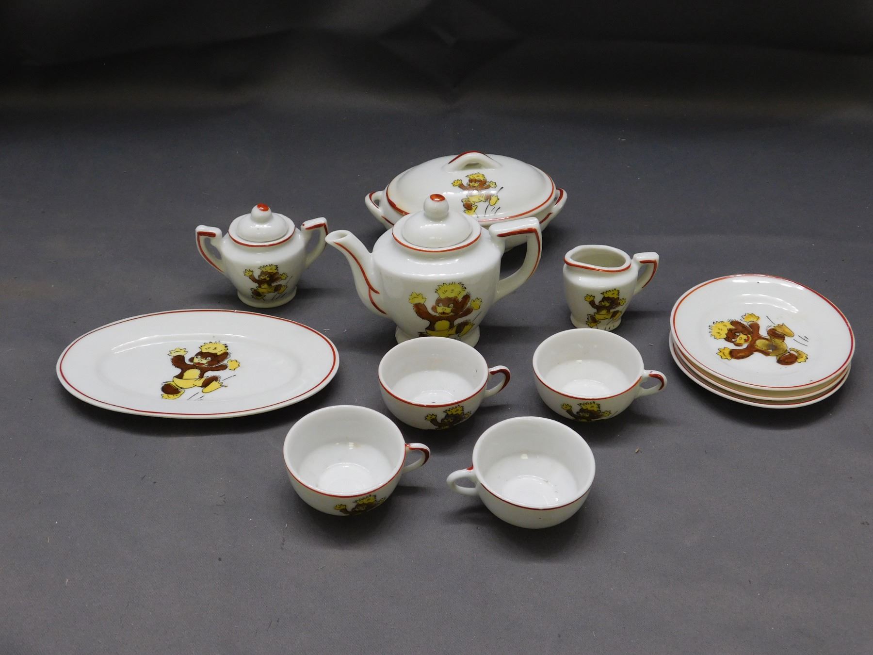 Japan Kids Children's Tea Set Punkinhead? Eatons?