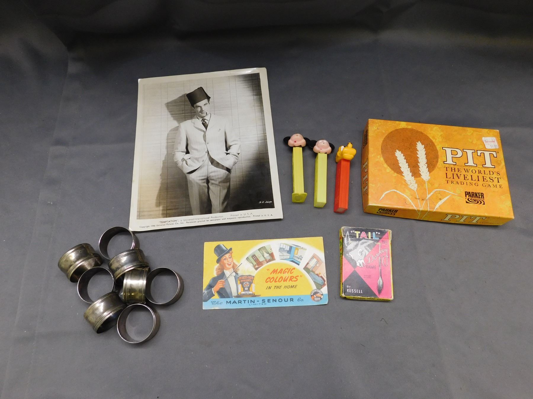 END OF THE RUN Napkin Rings, PEZ Dispensers, Pit Parker Game, The ...