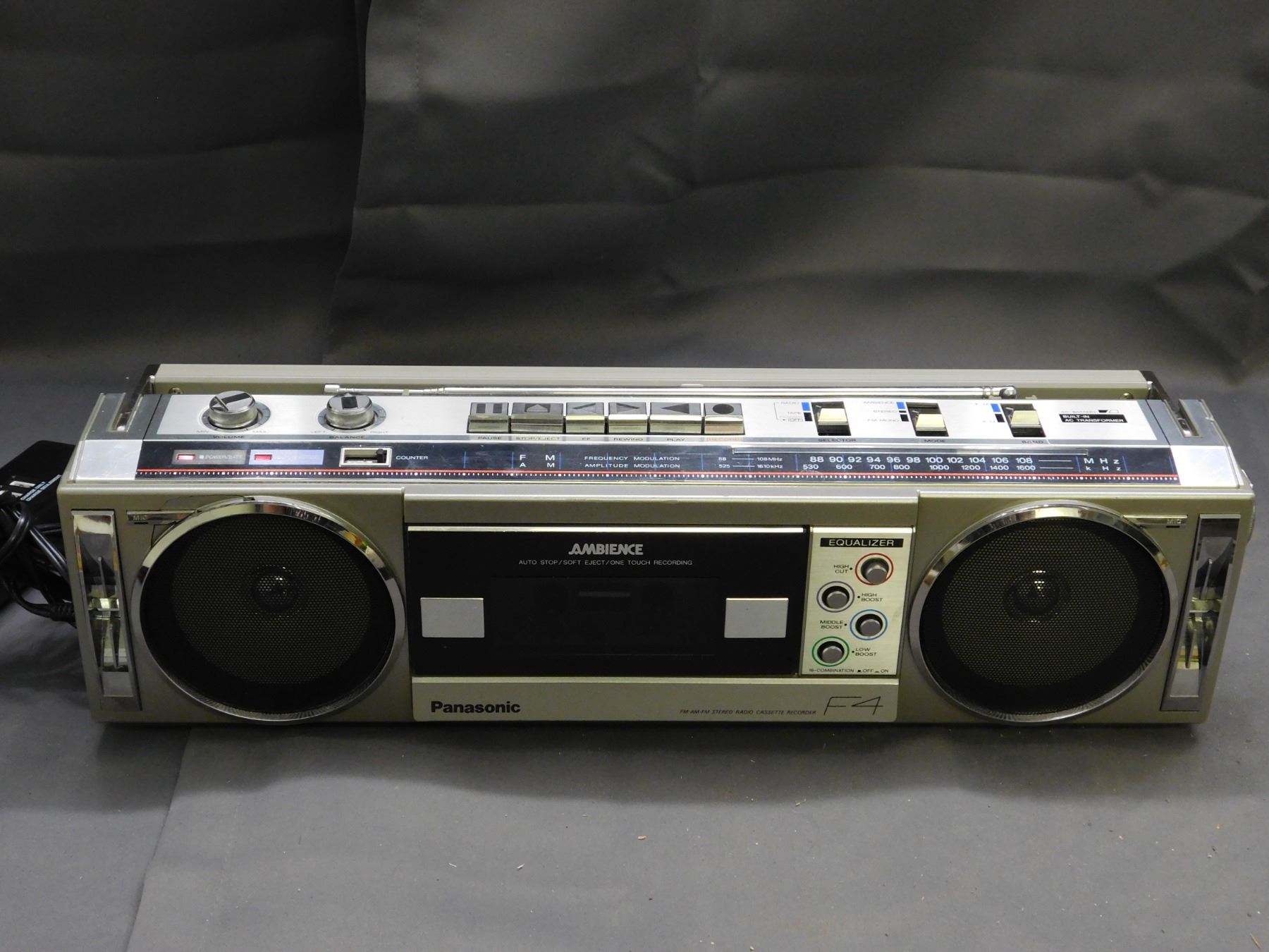 Panasonic F4 Mini Boombox Radio Tape Player