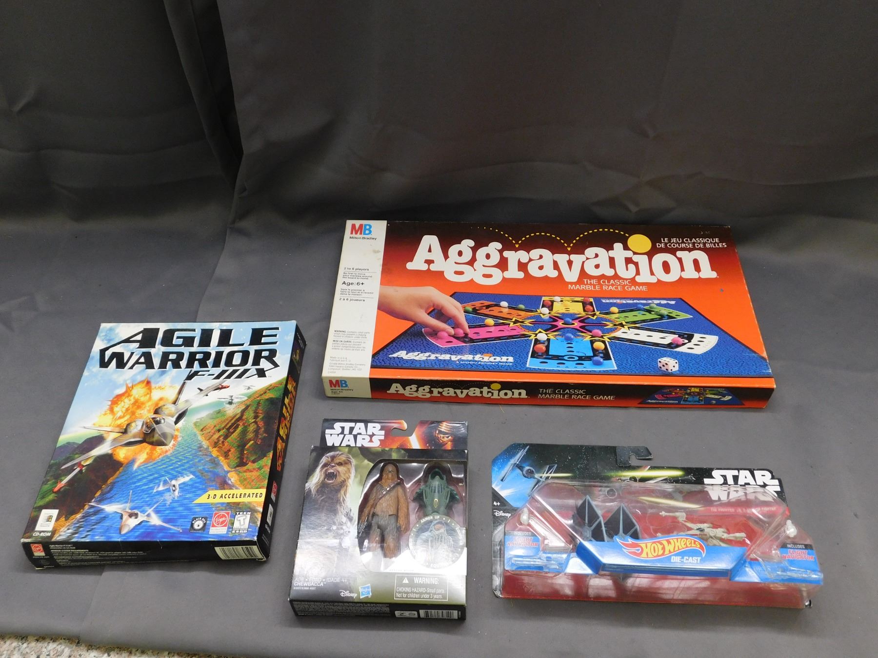 4pcs Milton Bradley Aggravation (complete), Agile Warrior F-IIX, Star ...