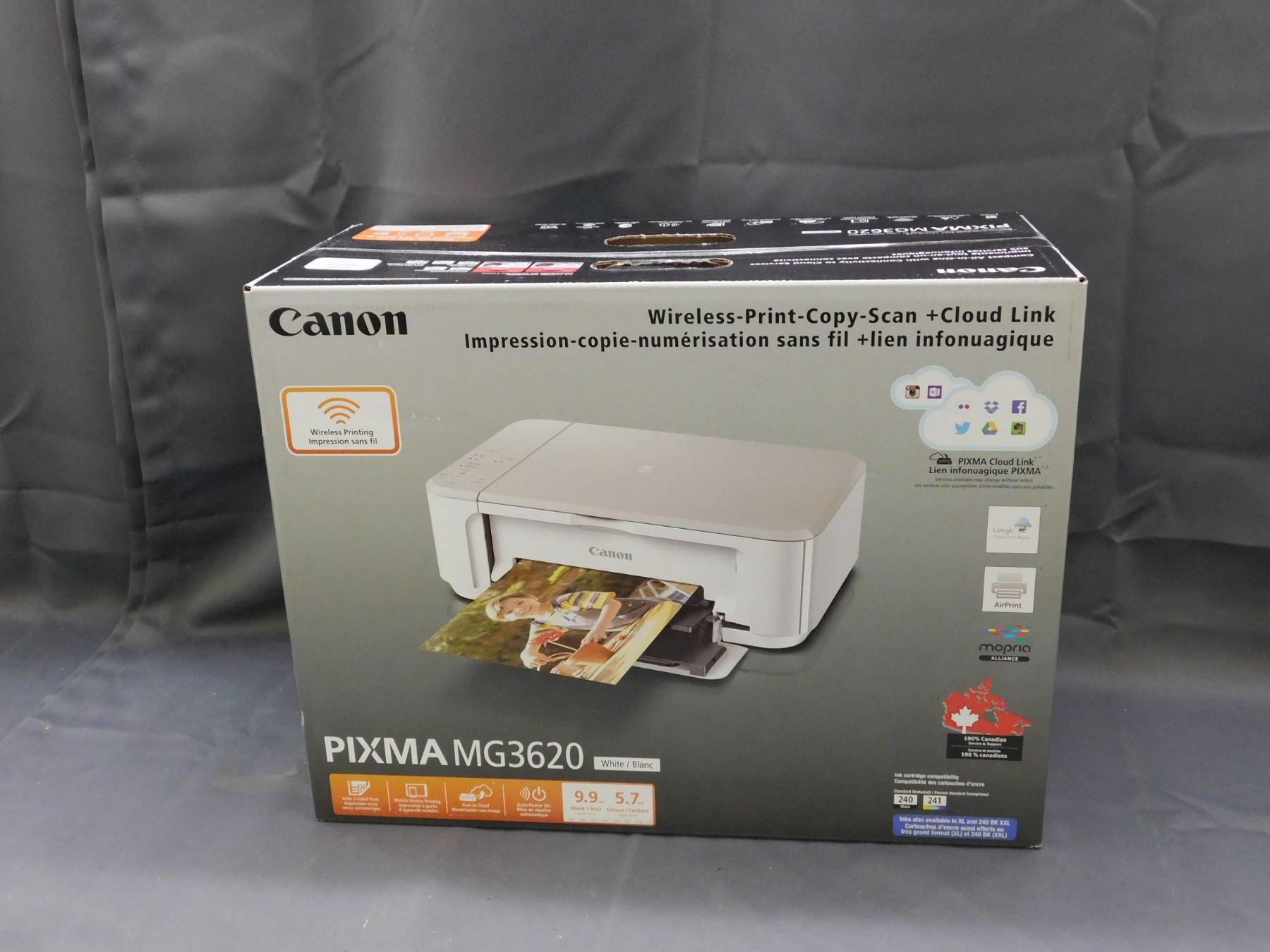 Canon Wireless Pixma MG3620 Print Copy Scan Machine