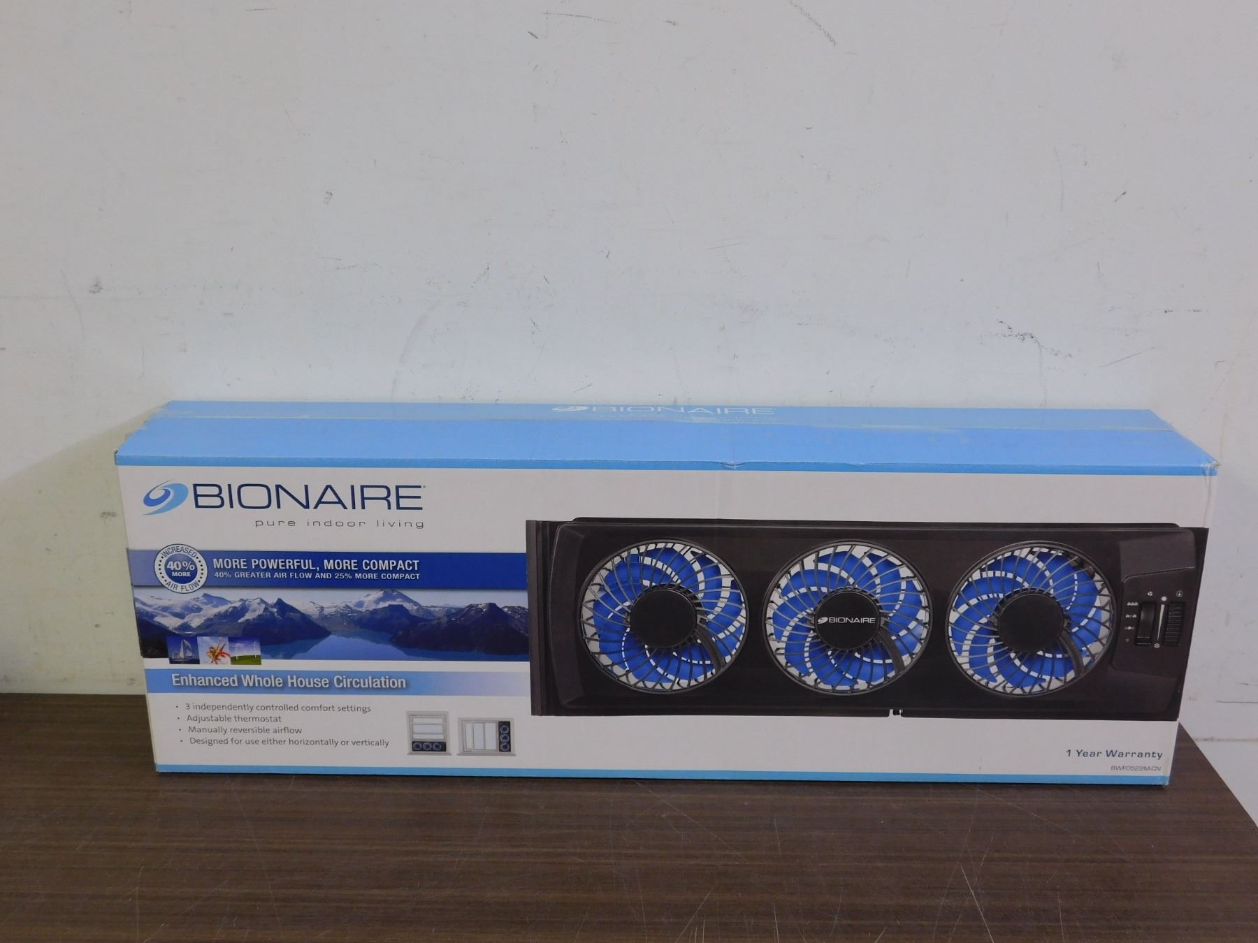Bionaire Enchanced Whole House Circulation Window Fan *new* 2013