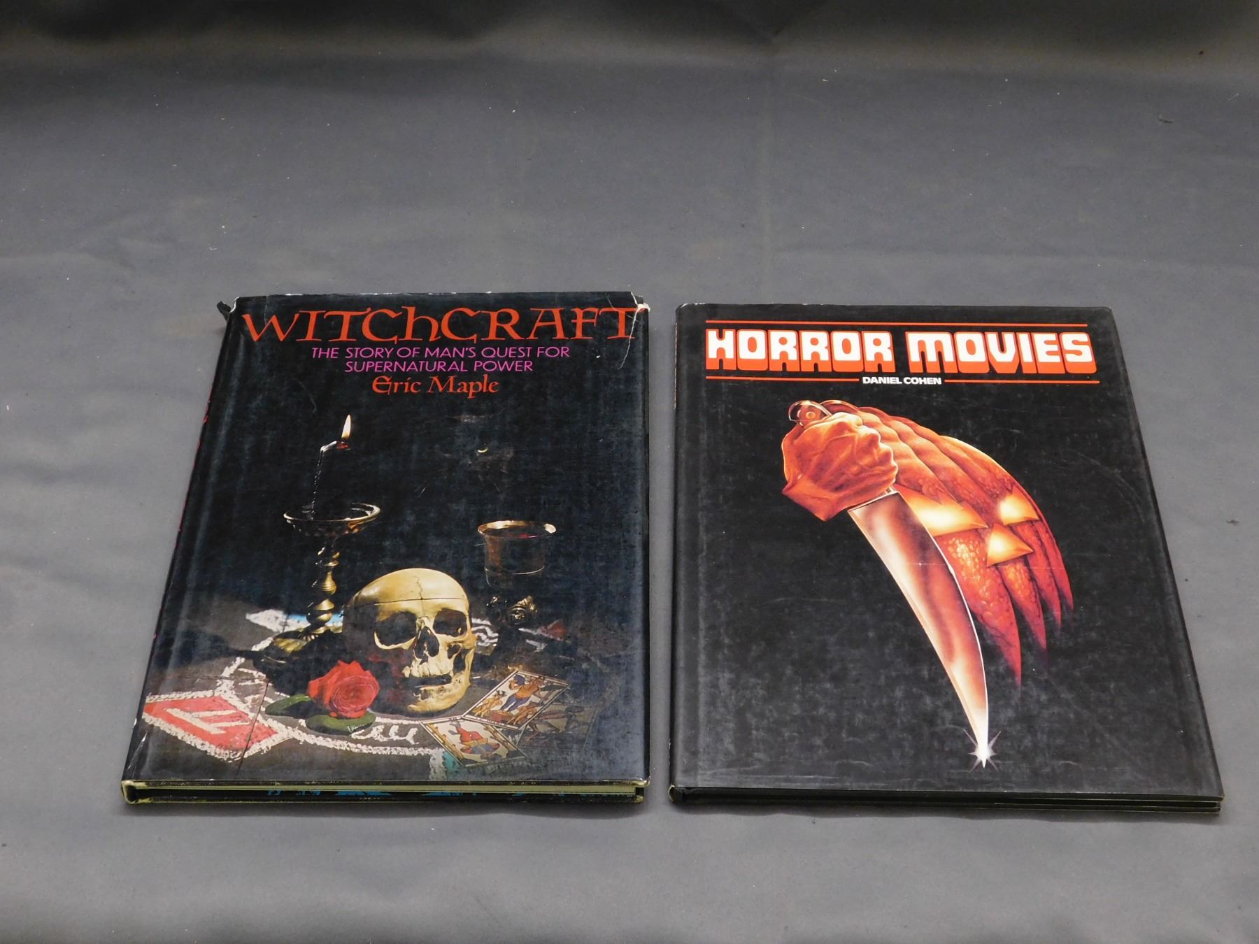 Lot of 2 Hardcover Books 'Horror Movies' Daniel Cohen & Witchcraft "The ...