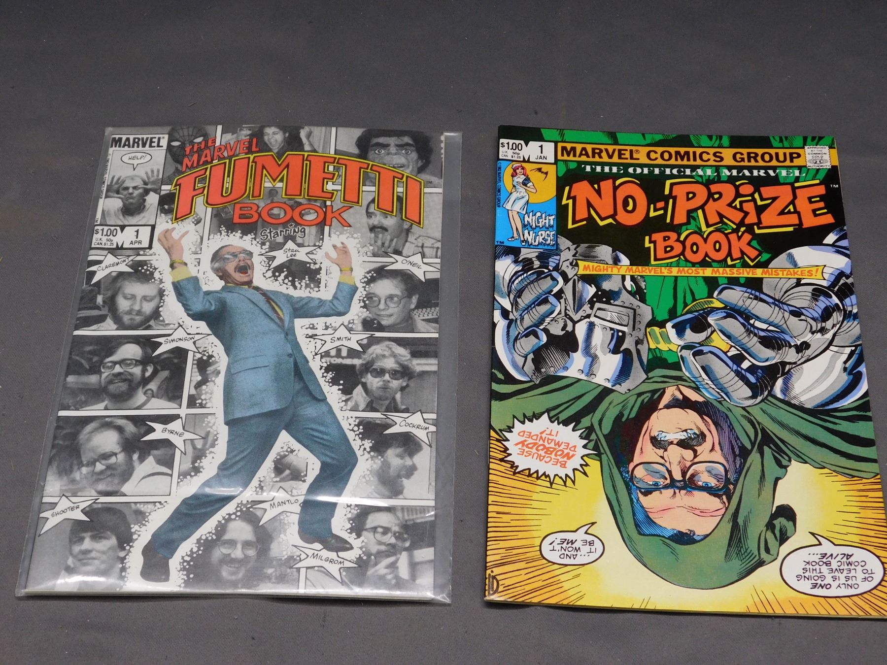 Lot of 2 Stan Lee Covers Night Nurse Marvel No-Prize Book and The ...