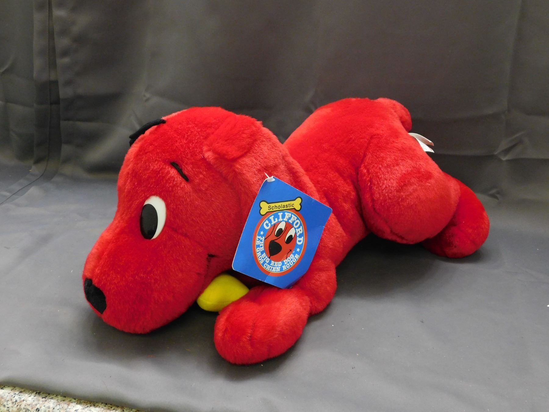 Scholastic Clifford The Big Red Dog Large Plushie 2ft long Nice Shape w ...