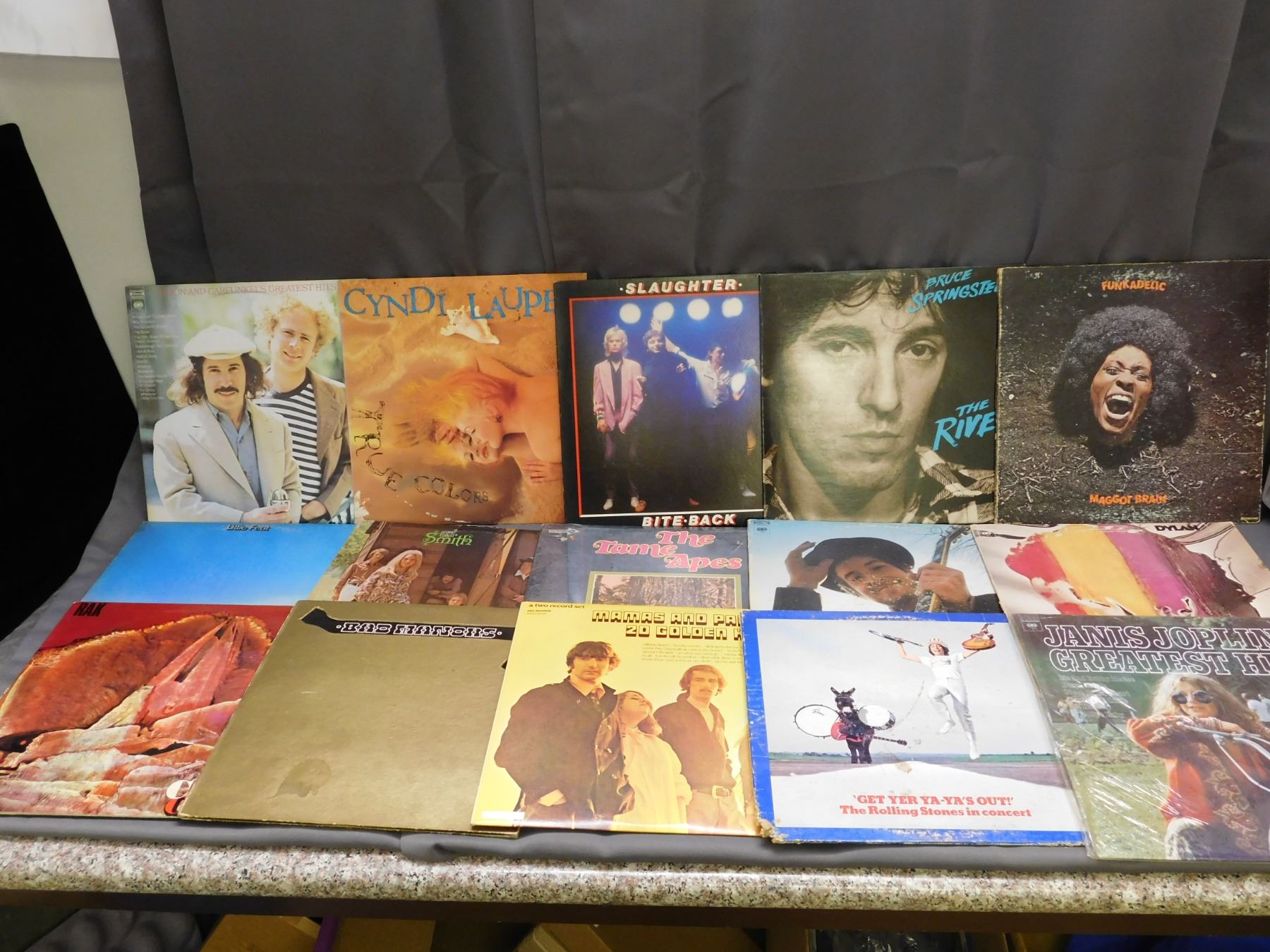 Lot of 15 Assorted Rock Vinyl Records LPs Janis Joplin, Funkadelic ...