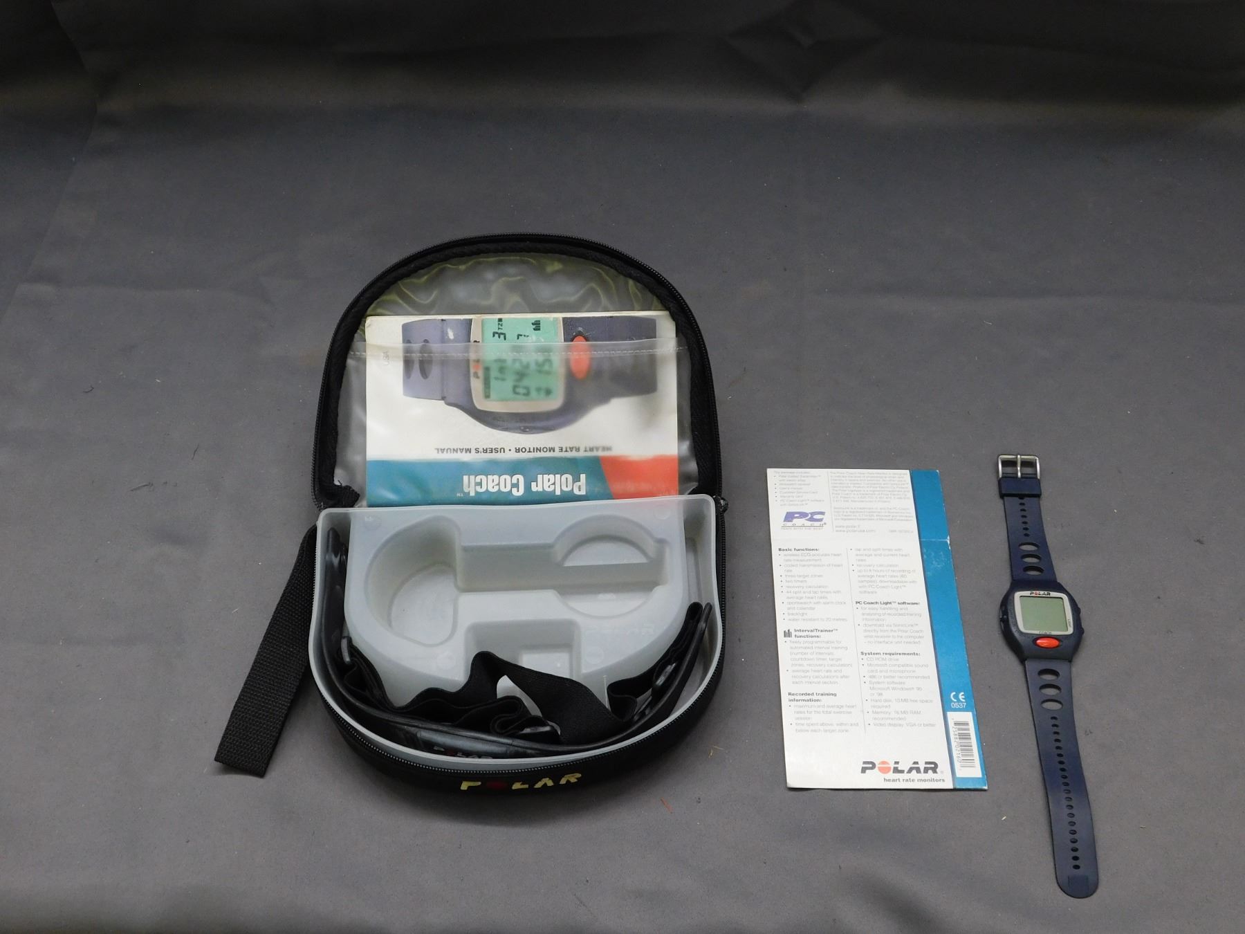 Polar Coach Heart Rate Monitor with Case (needs battery)