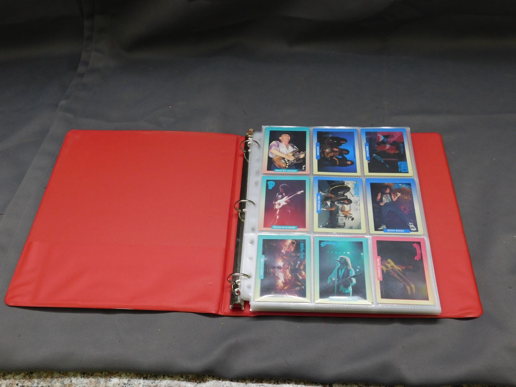 Binder of Vintage Rock Cards