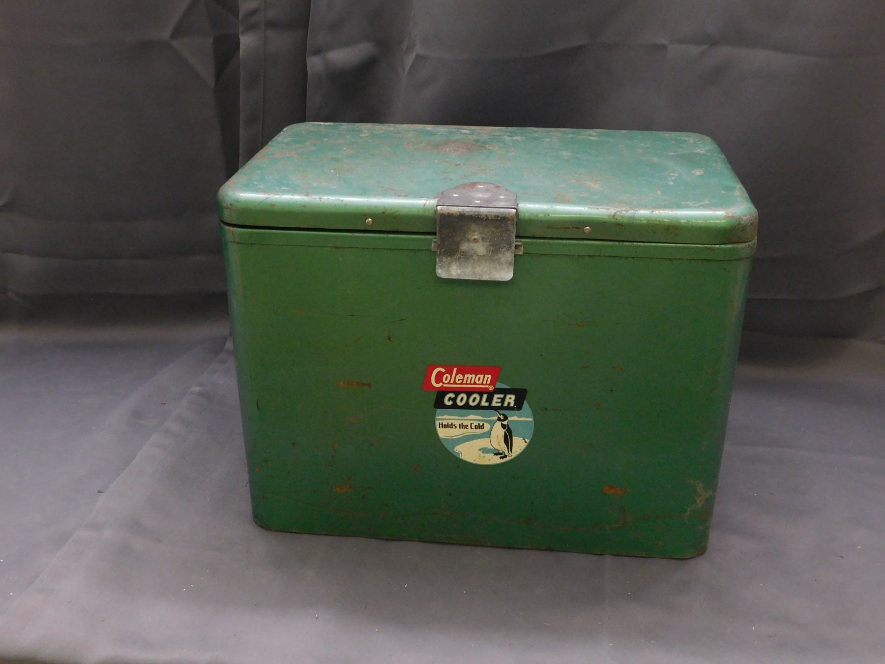 Green Coleman Cooler Ice Box