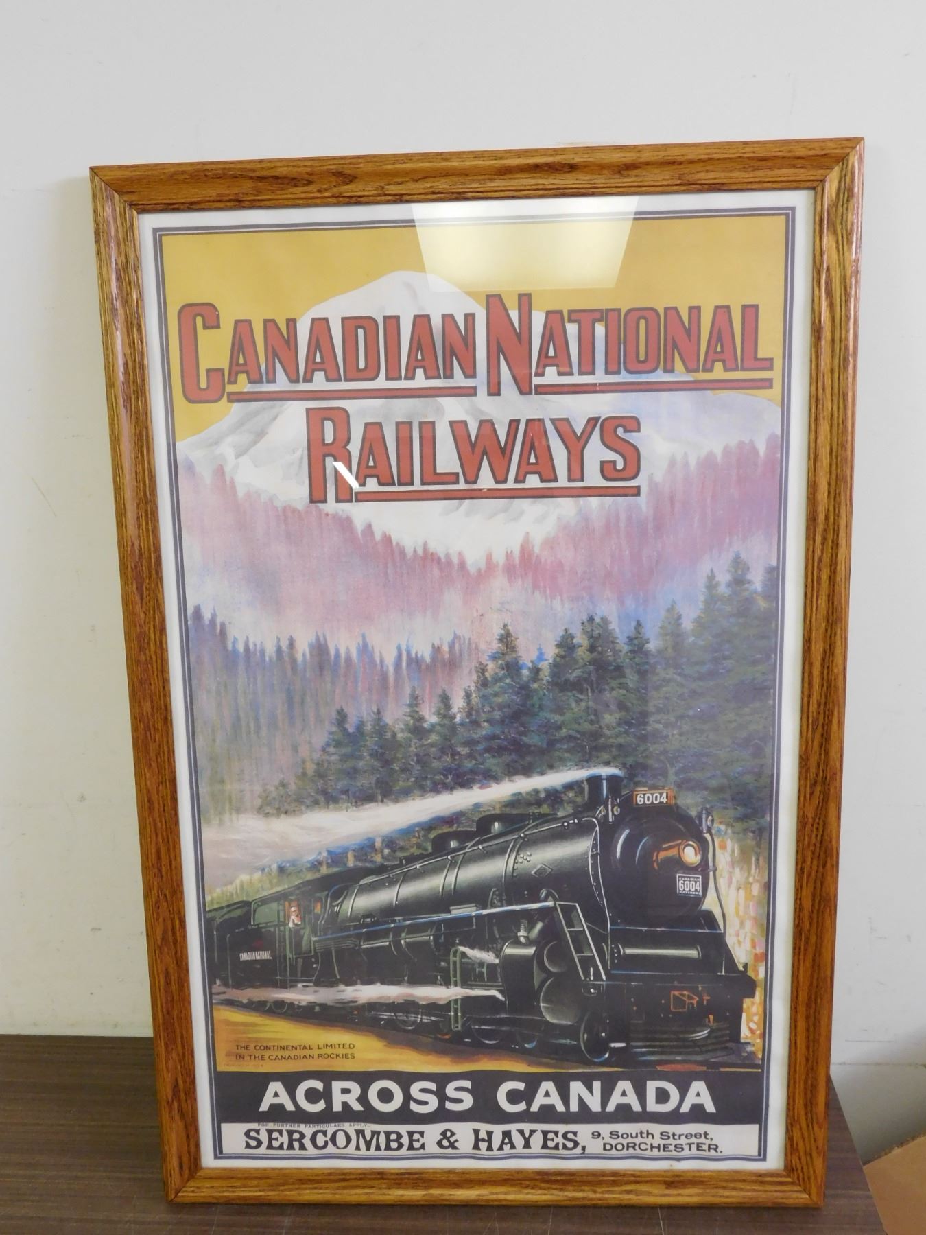 21" x 34" Framed Canadian National Railways Poster 1920s Reproduction CNR