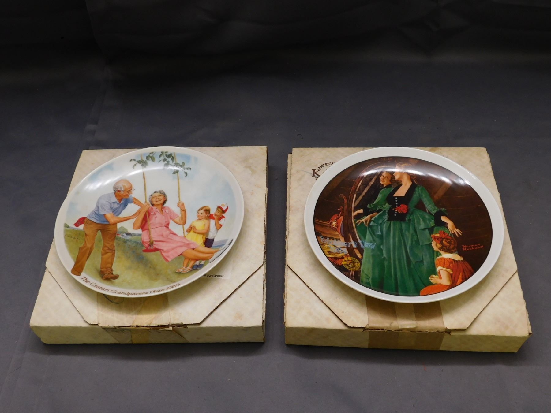 Lot of 2 Bradford Exchange Collectible Plates Norman Rockwell & Joseph ...