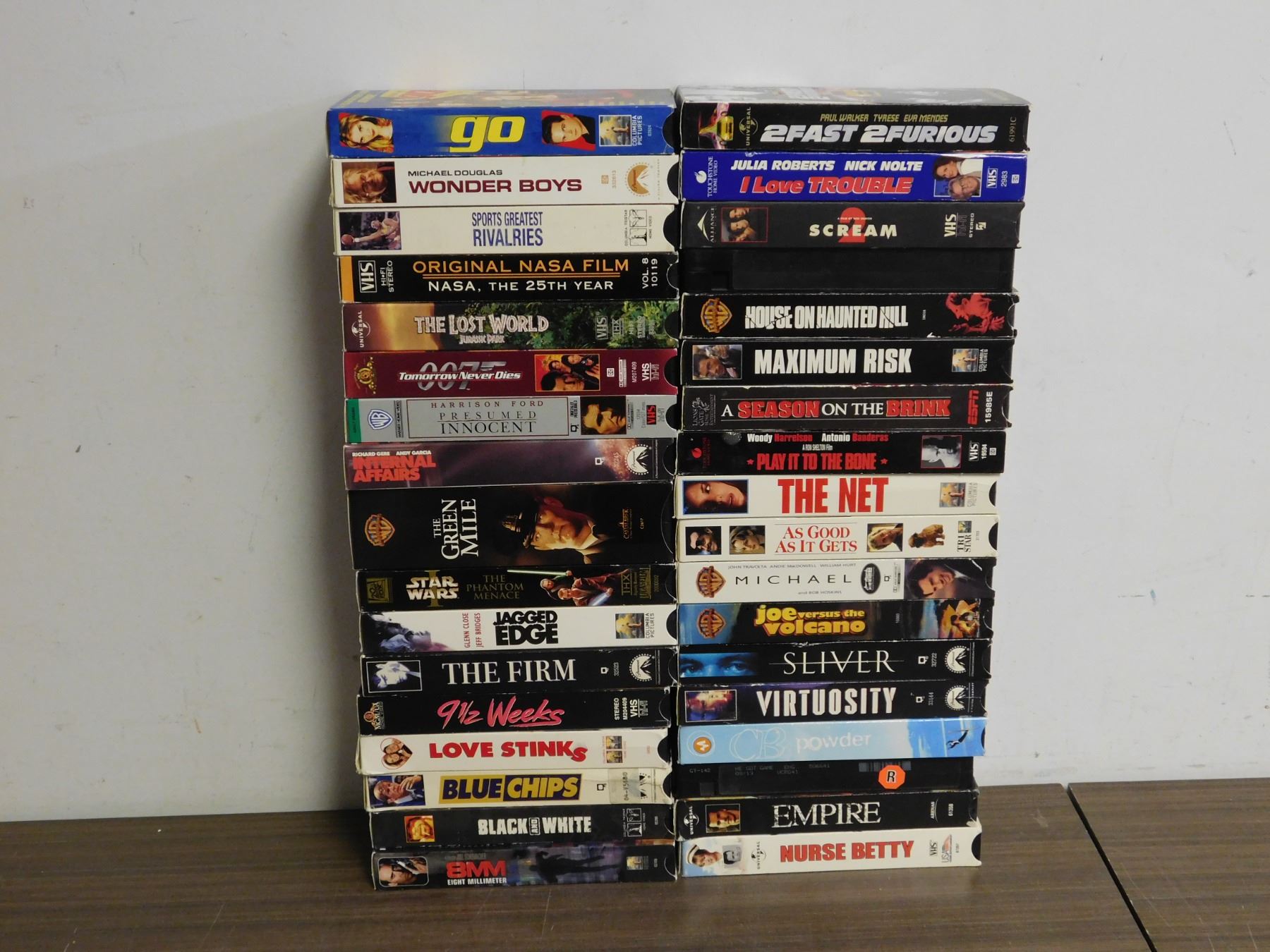 Lot of 35 Action Suspense VHS Tapes