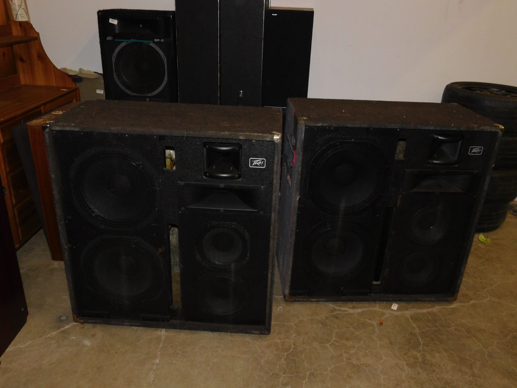 Peavey Model 3020HT 4 Way Sound Reinforcement System PA Speakers *as is ...