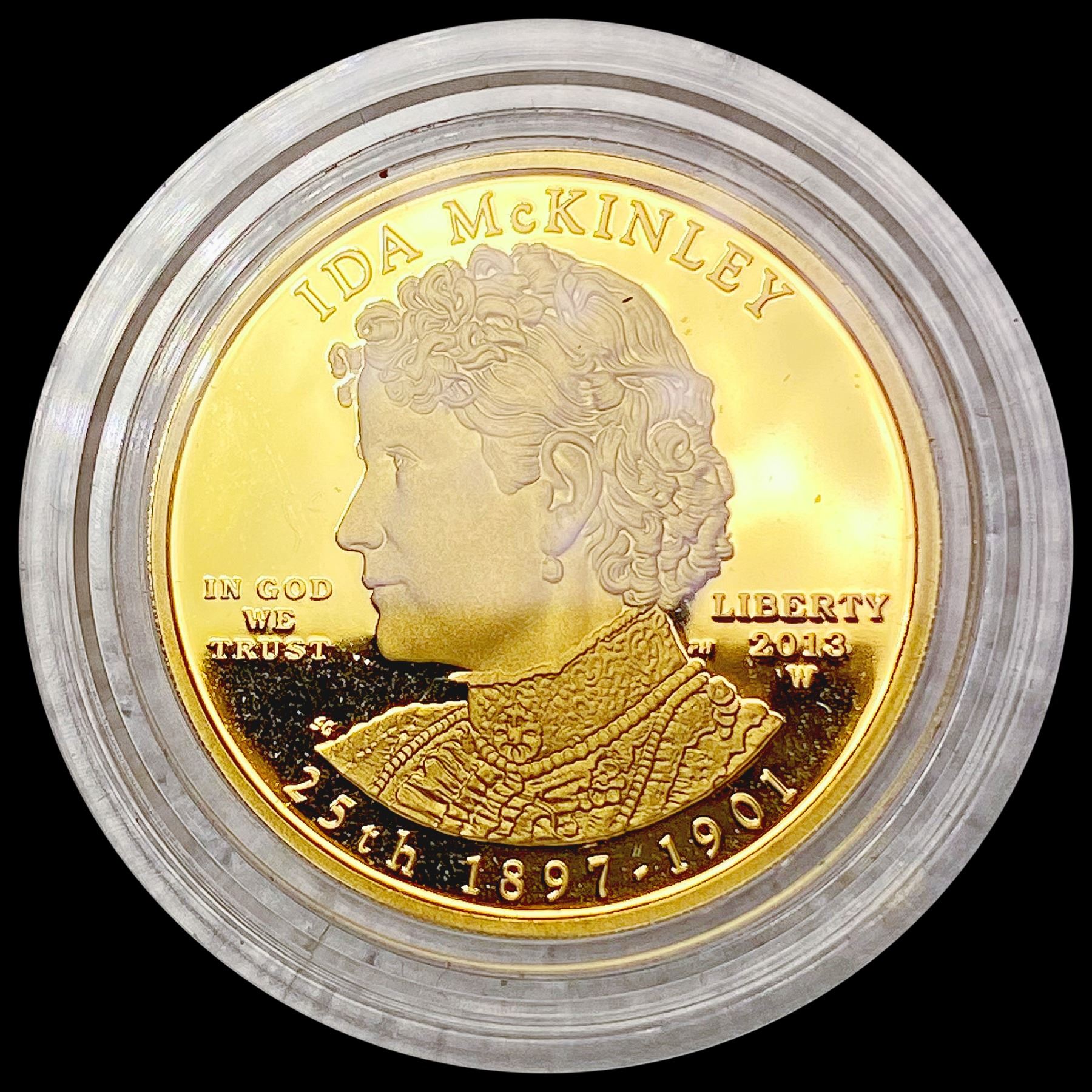 2013-W 1/2oz Gold First Lady Gold Coin Ida McKinley GEM PROOF