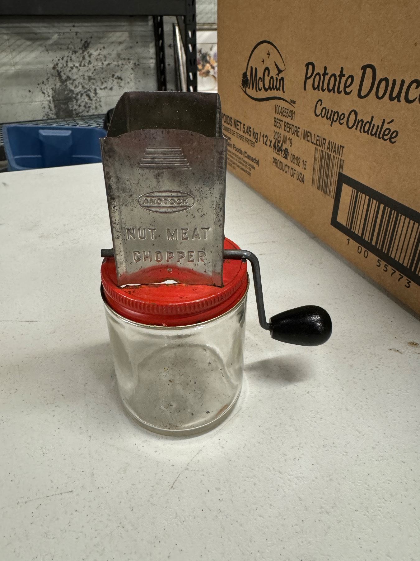 Vintage nut meat chopper