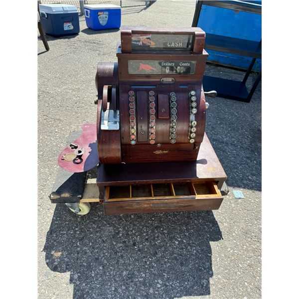 Antique National cash register