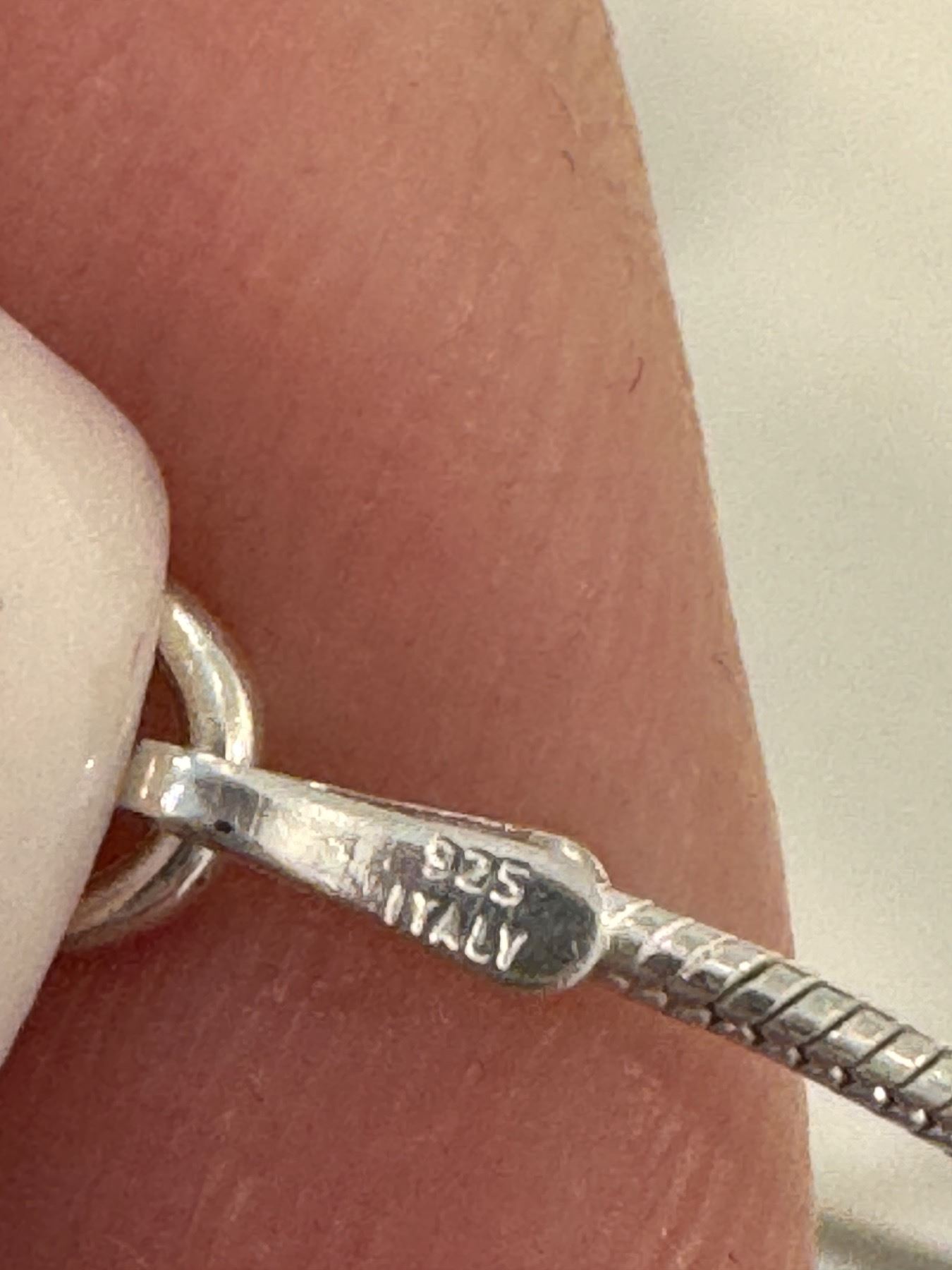 Pendant stamped 925 Necklace stamped 925 Italy