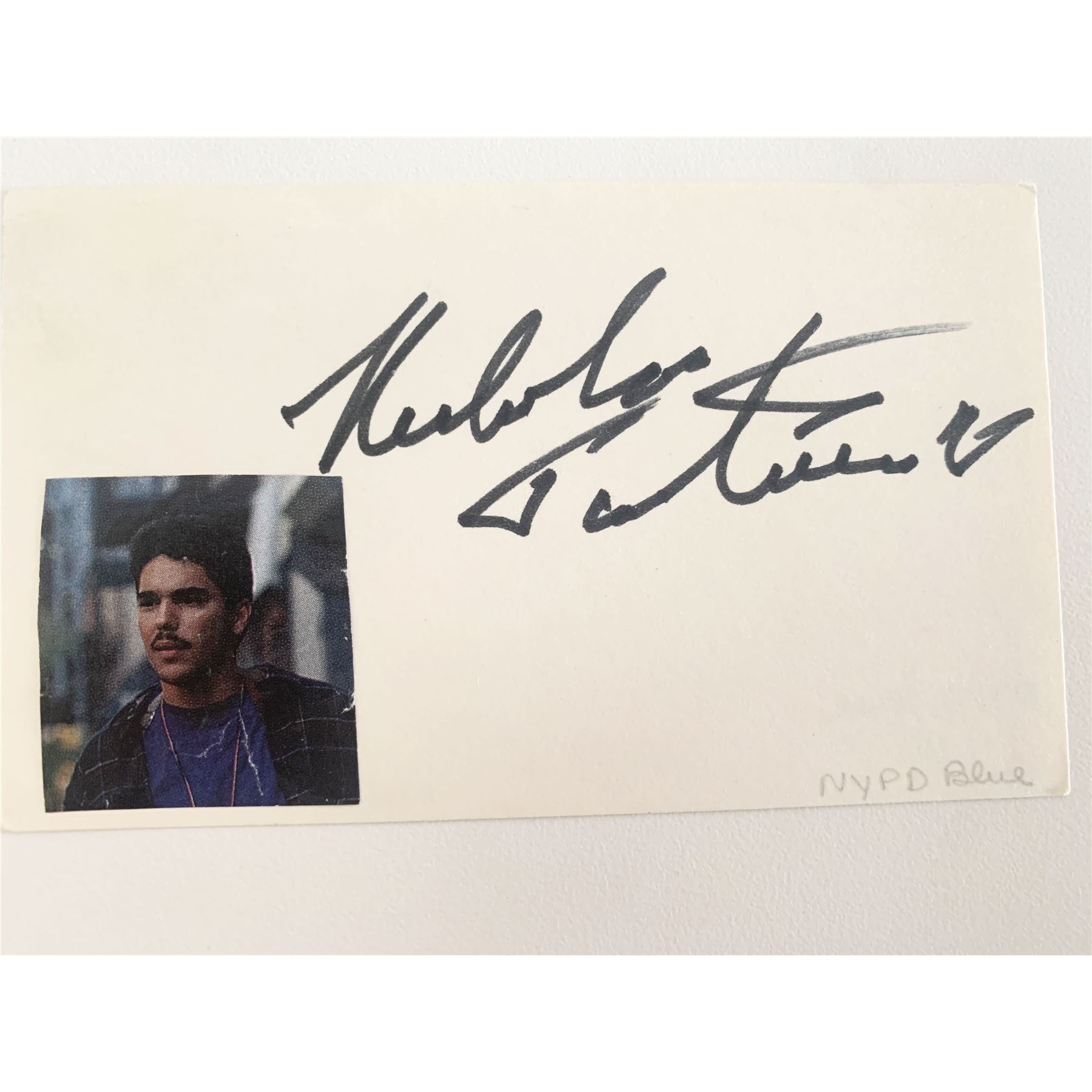 Actor Nicholas Turturro original signature