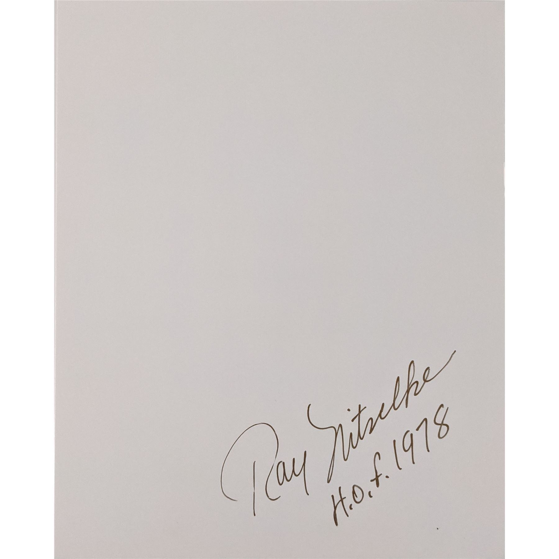 NFL Hall Of Famer Ray Nitschke Autograph