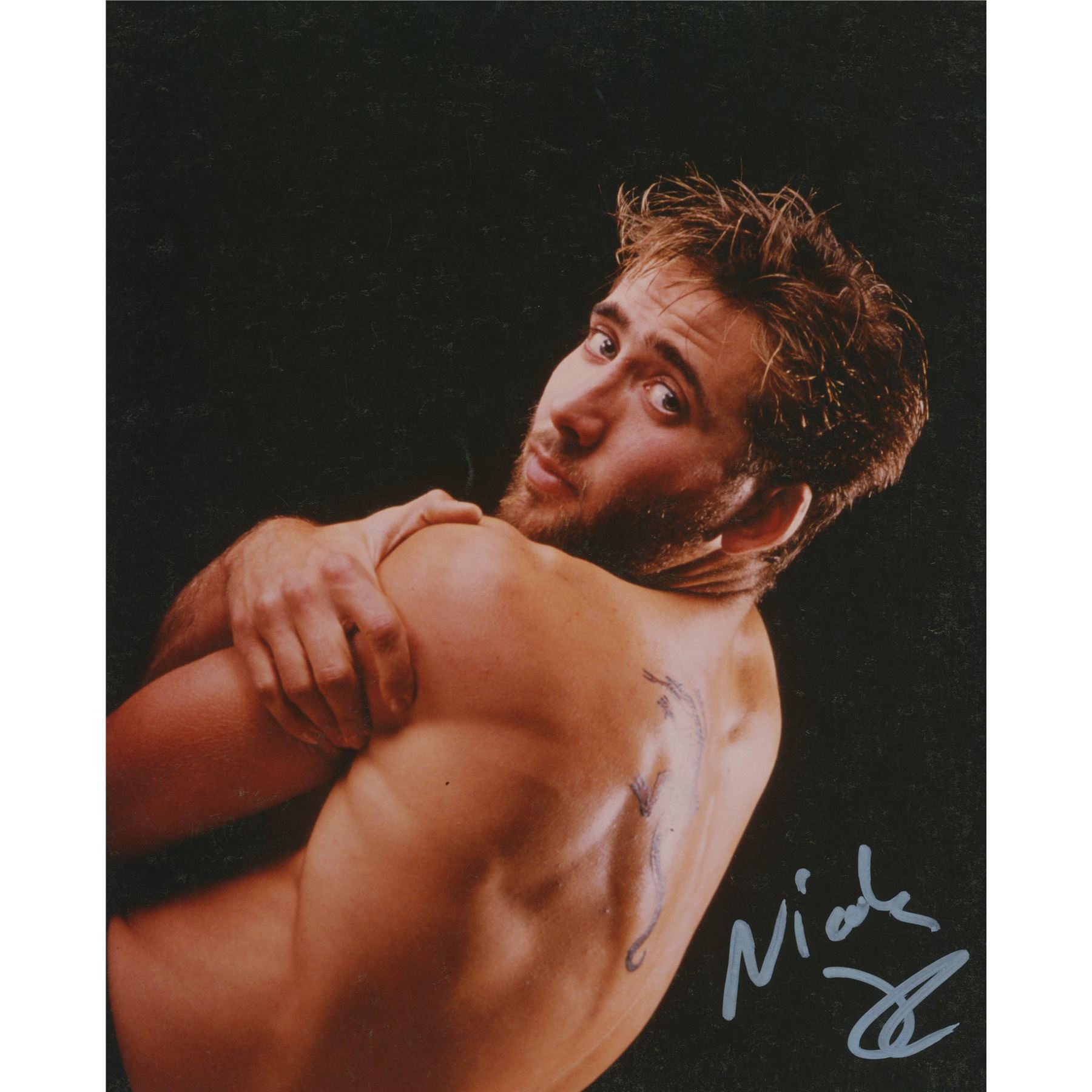 Nicolas Cage signed photo