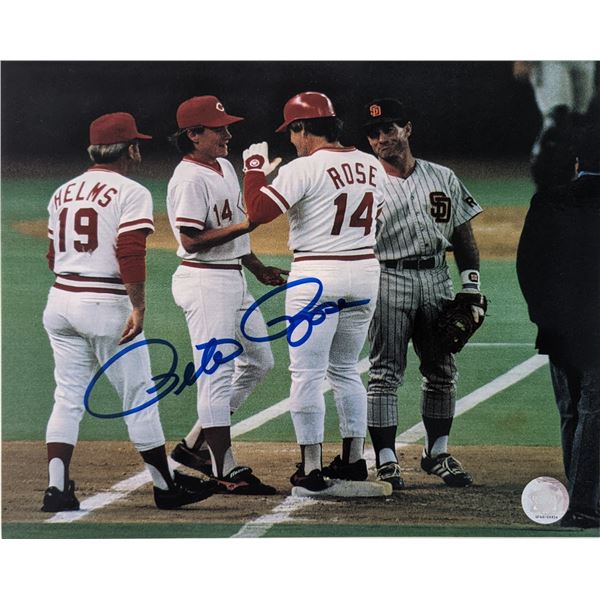 Pete Rose signed photo- GFA Authenticated