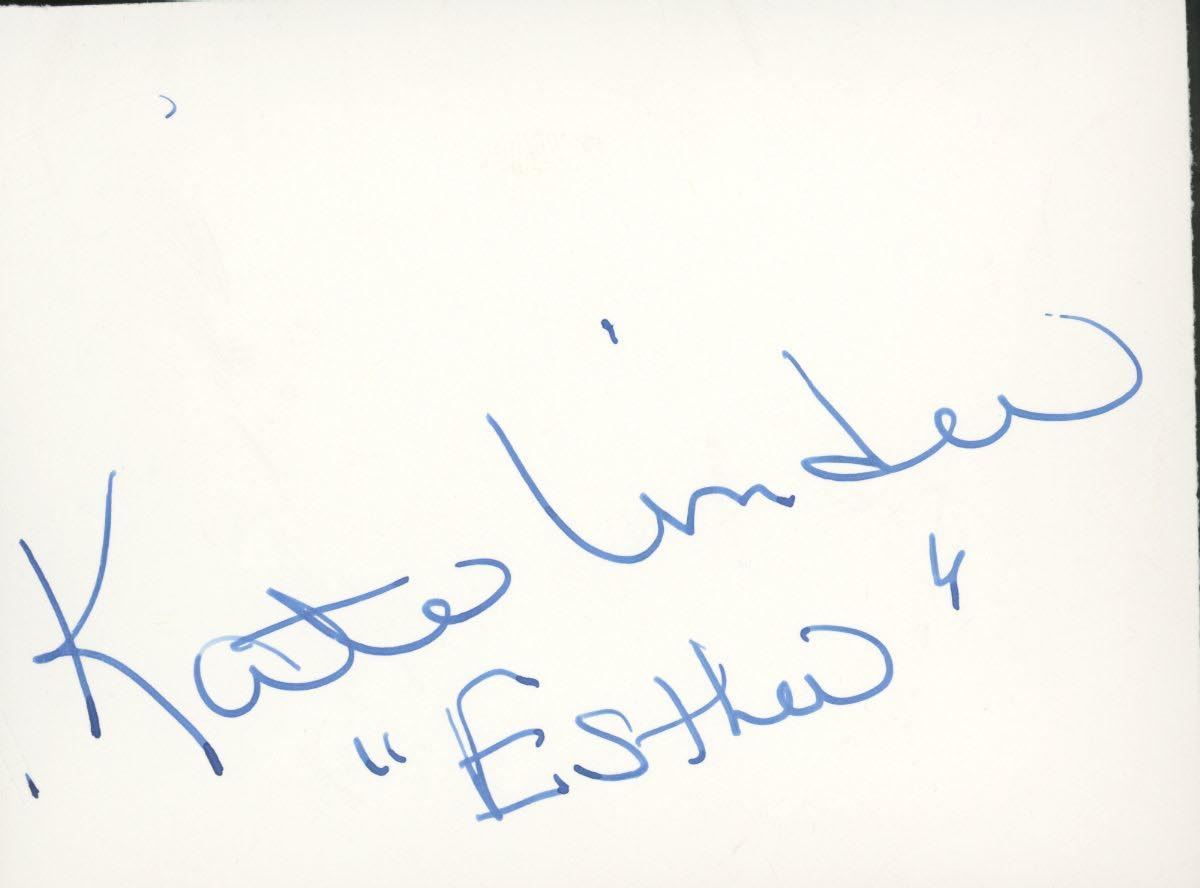 Kate Linder signature cut