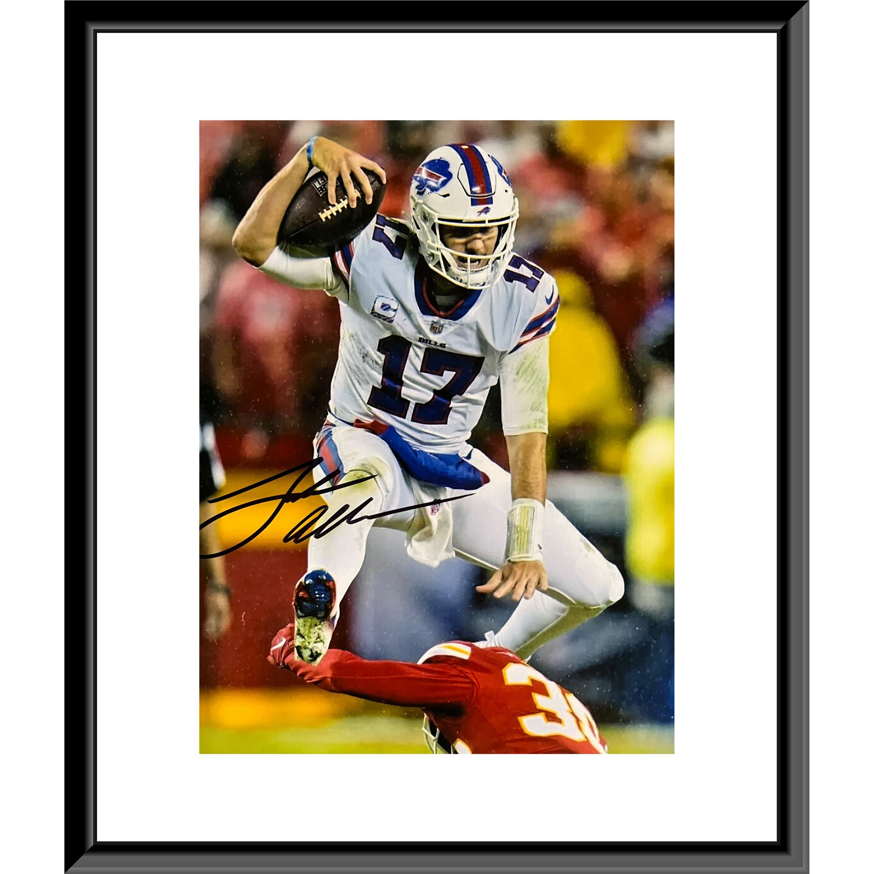 Buffalo Bills Quarterback Josh Allen signed photo. GFA Authenticated
