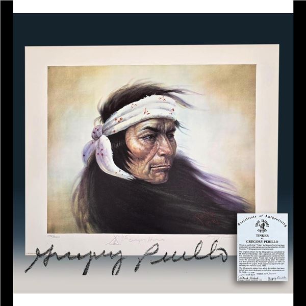 Gregory Perillo 1927-2021 Signed Limited Ed. Lithograph With COA "TINKER"