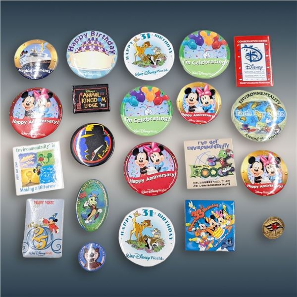Lot Of 21 Walt Disney Assorted Commemorative Pins