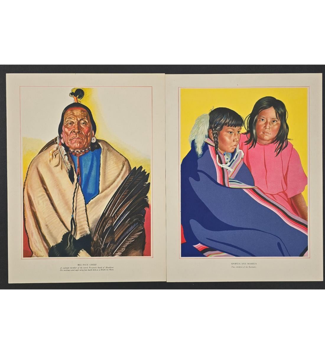 American Winold Reiss 1886-1953 From The Original Paintings Lot Of 2 ...