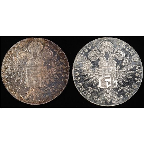 (2) 1780 AUSTRIAN THALER MODERN REPRODUCTIONS