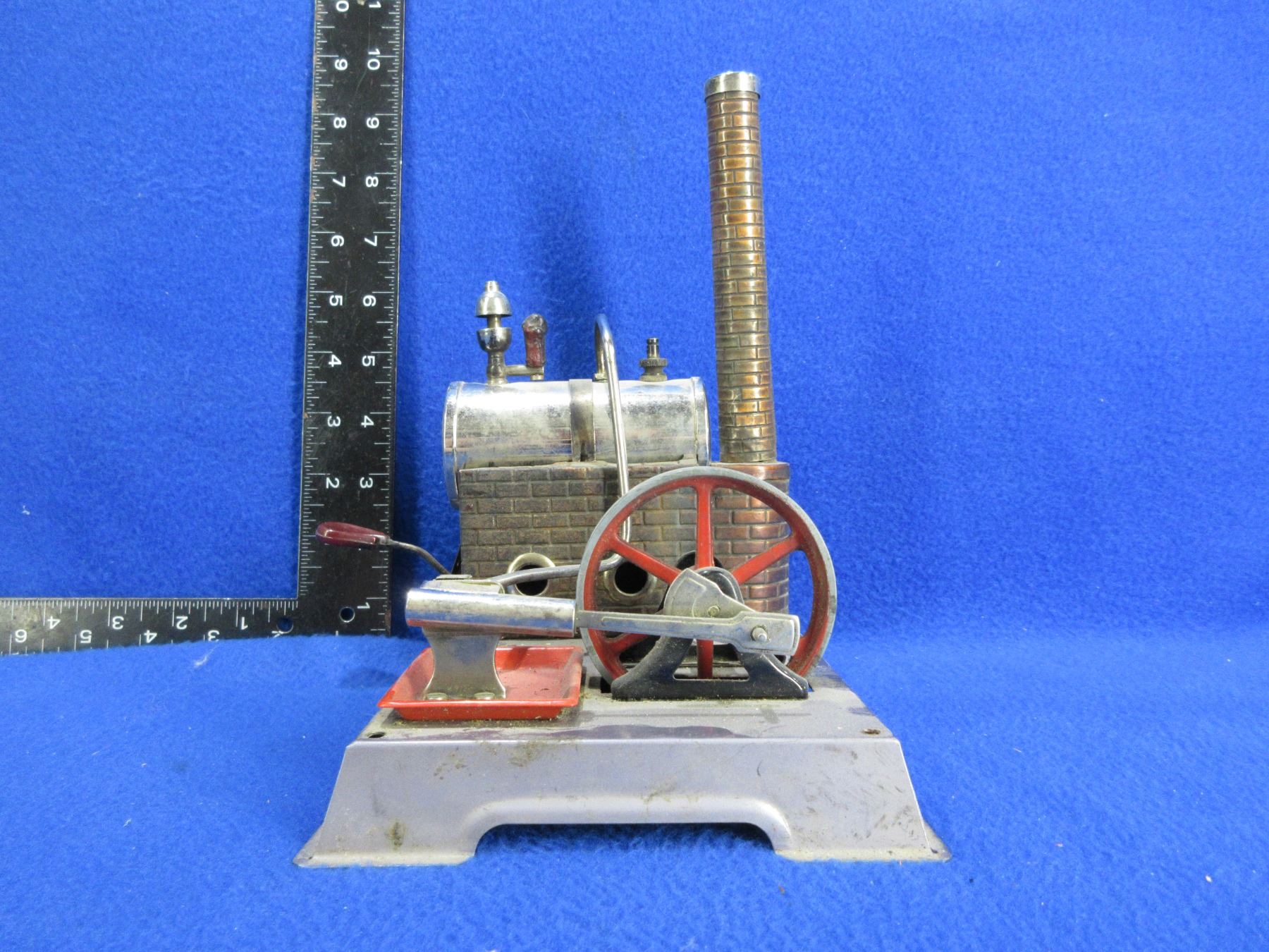 Vintage Wilesco Model D10 Tinplate Steam Engine Toy