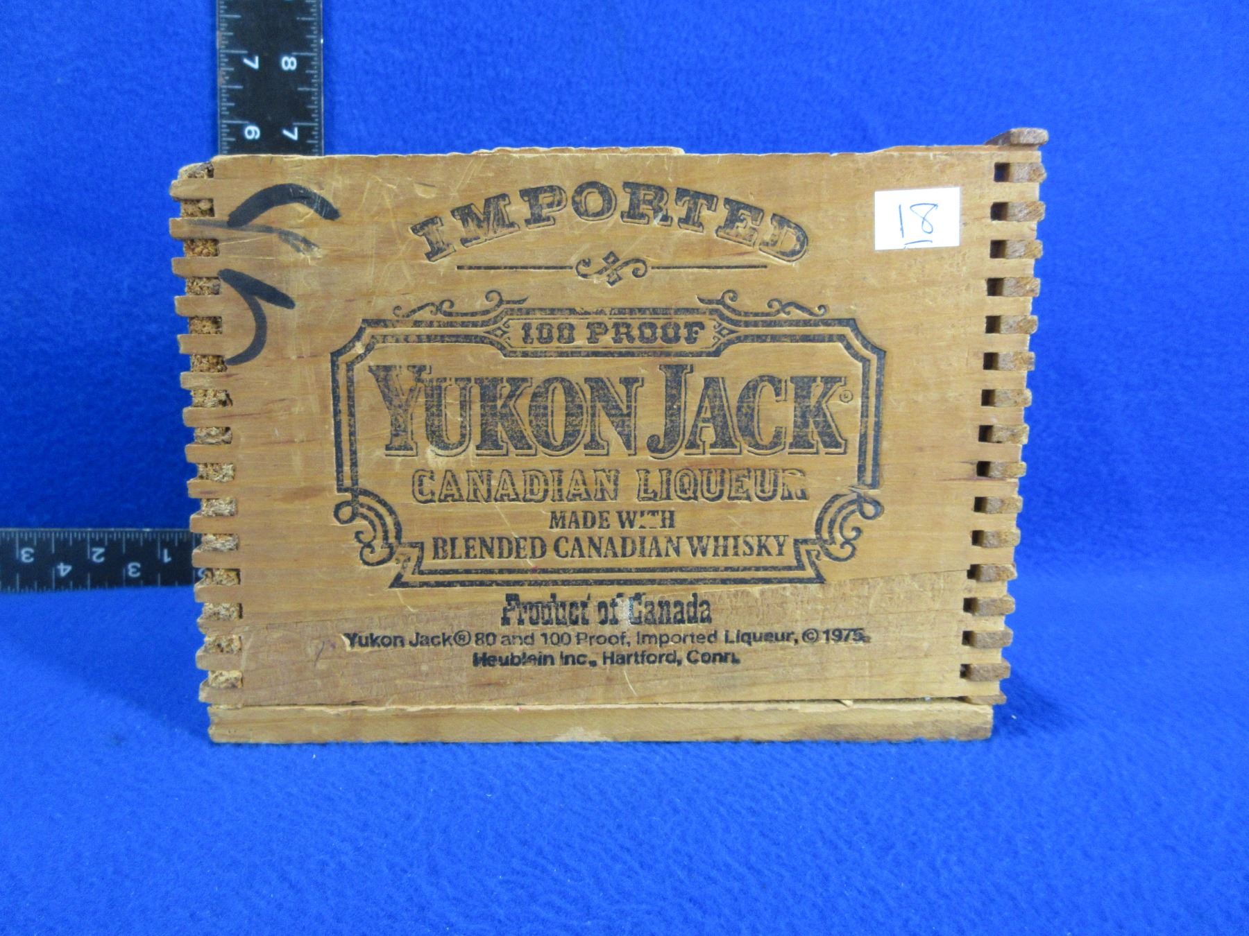 Vintage Wood Box - Yukon Jack Canadian Liqueur