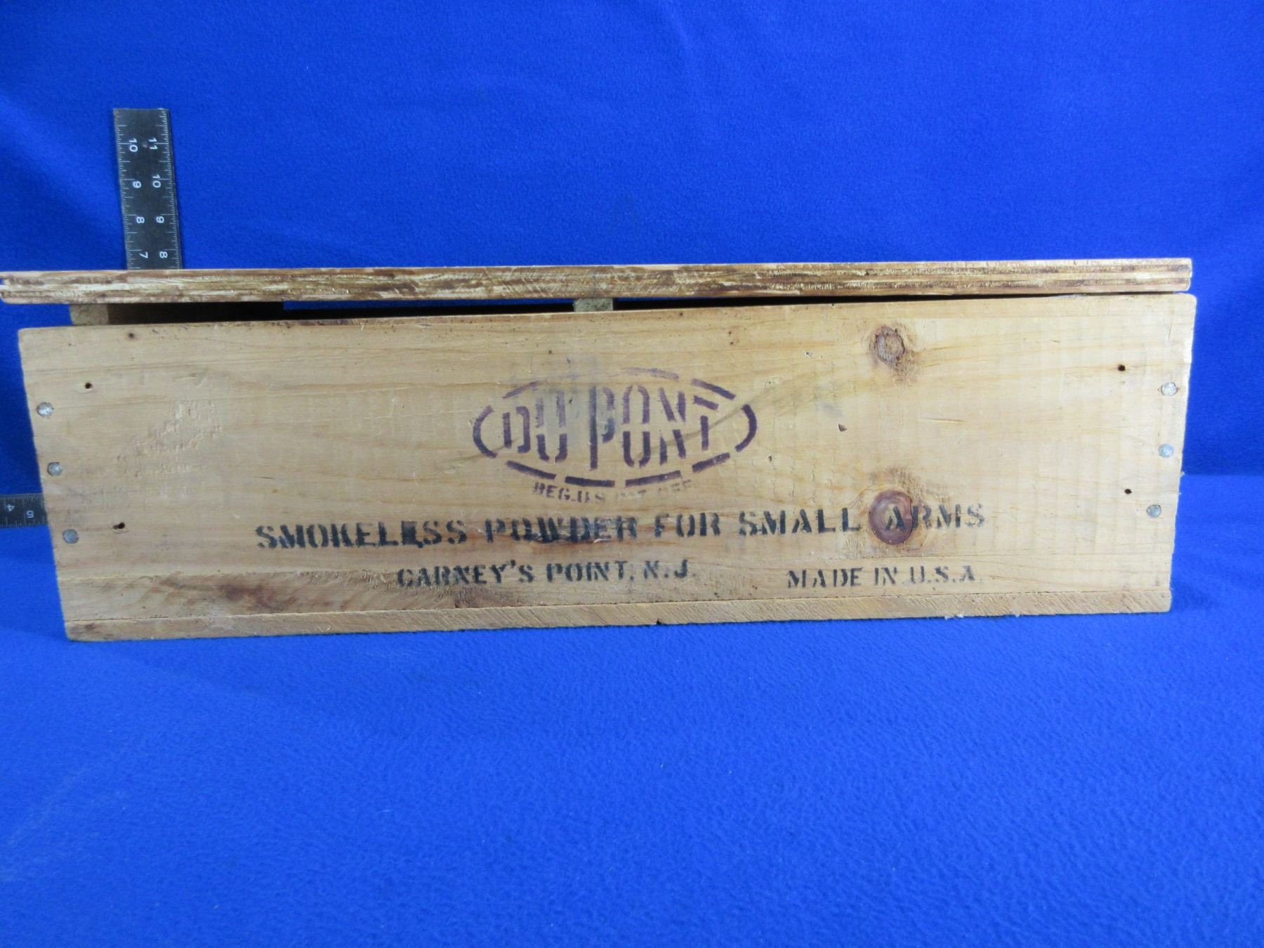 DuPont Improved Military Rifle Powder Wood Box