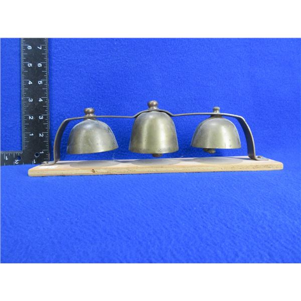 Vintage Brass Horse Terret Bells for Hames Collar Mount