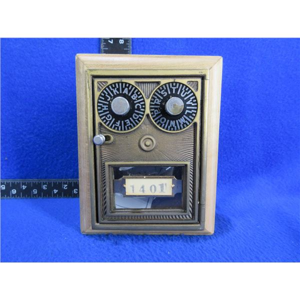 Vintage US Post Office Box Door - Dial Coin Bank