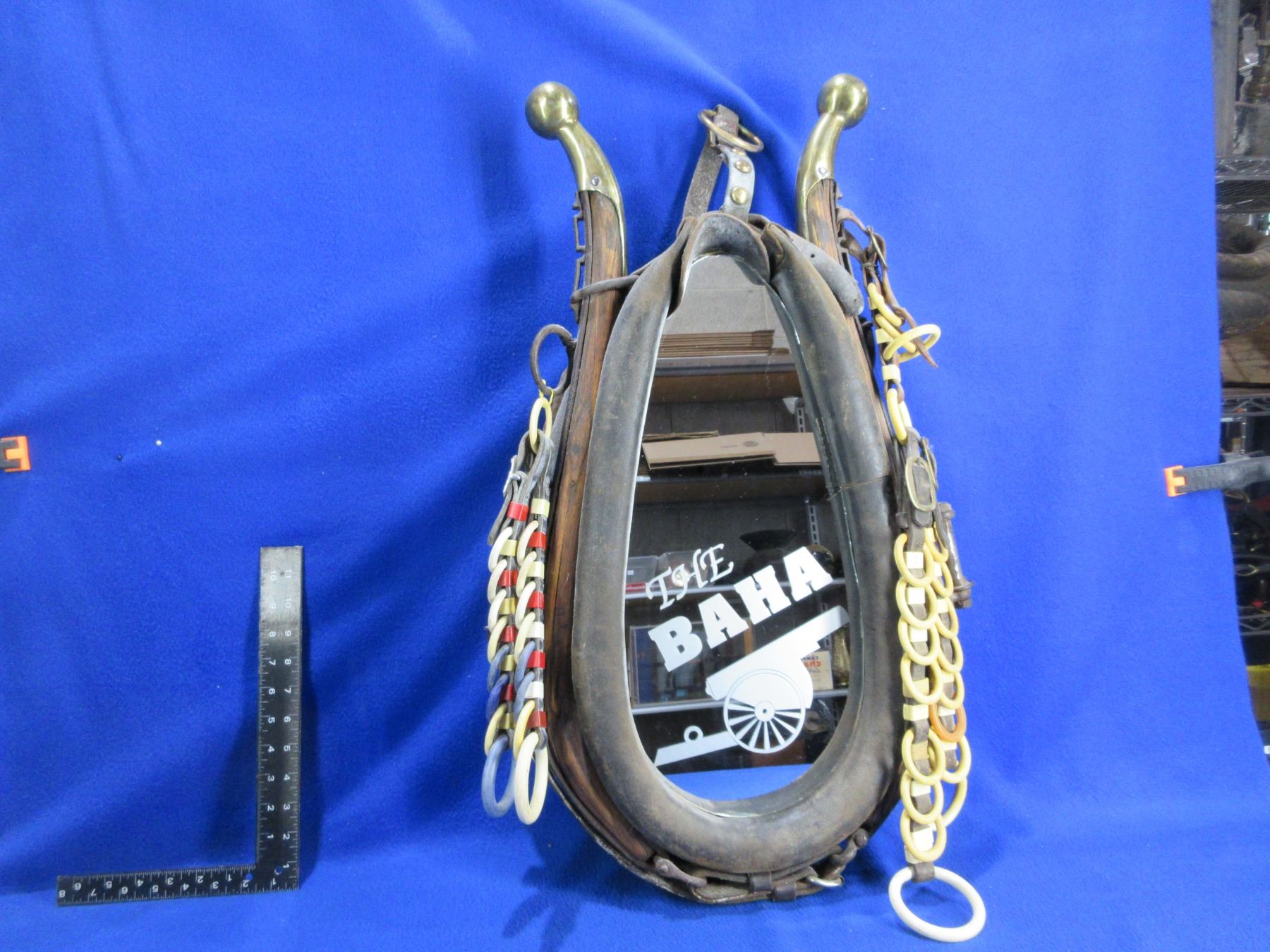 Horse Collar and Hames with Etched Mirror "The Baha"